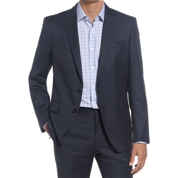 Hugo Boss | Suits & Blazers | Hugo Boss Mens Slim Fit Super 1s Wool ...